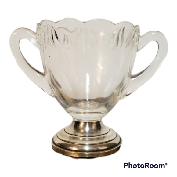 Vintage | Dining | Sterling Silver Vintage Footed Glass Double Handle ...